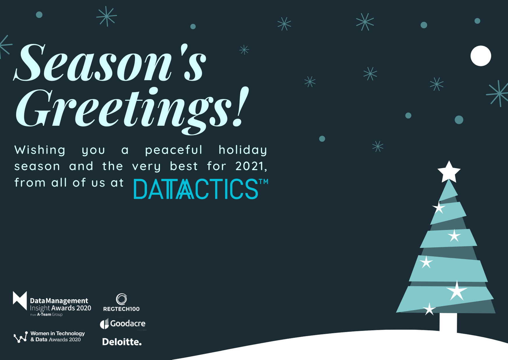 A highlight of 2020 - Happy holiday season! - Datactics