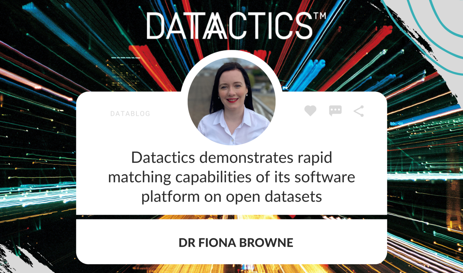 Datactics demonstrates rapid matching capabilities on open datasets