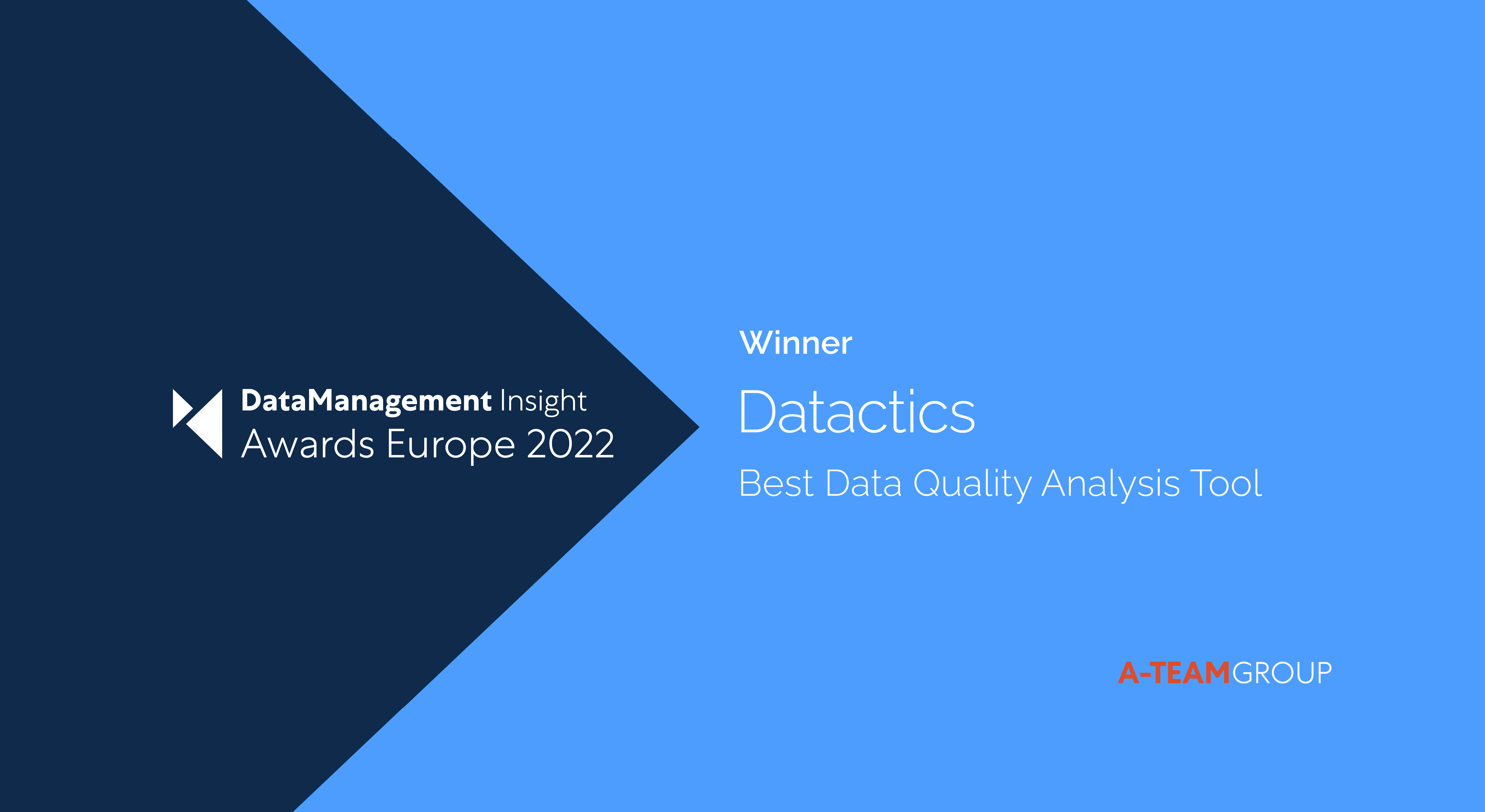 Datactics Wins Best Data Quality Analysis Tool At The Data Management Datactics Wins Best Data Quality Analysis Tool At The Data Management