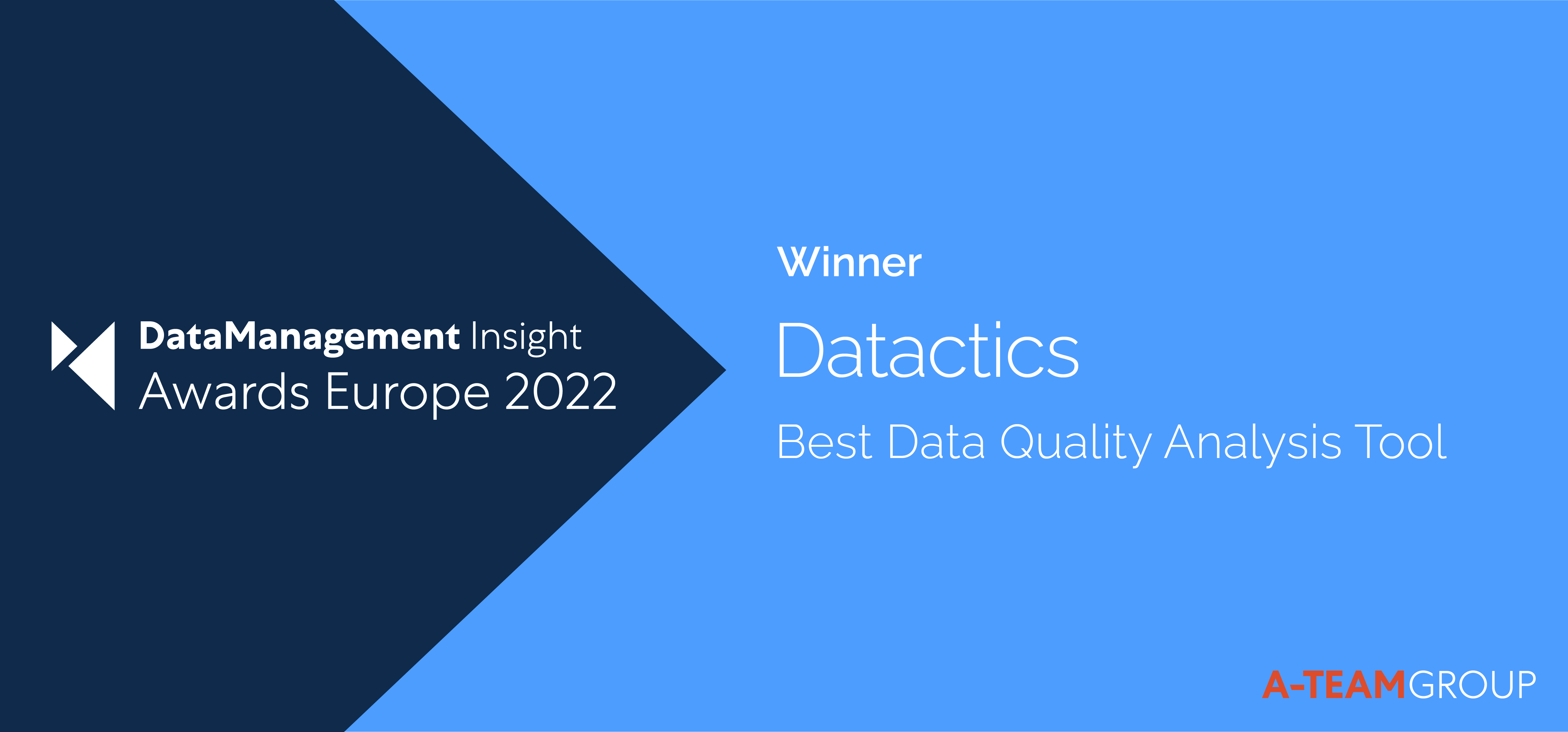 Datactics Wins Best Data Quality Analysis Tool At The Data Management Datactics Wins Best Data Quality Analysis Tool At The Data Management